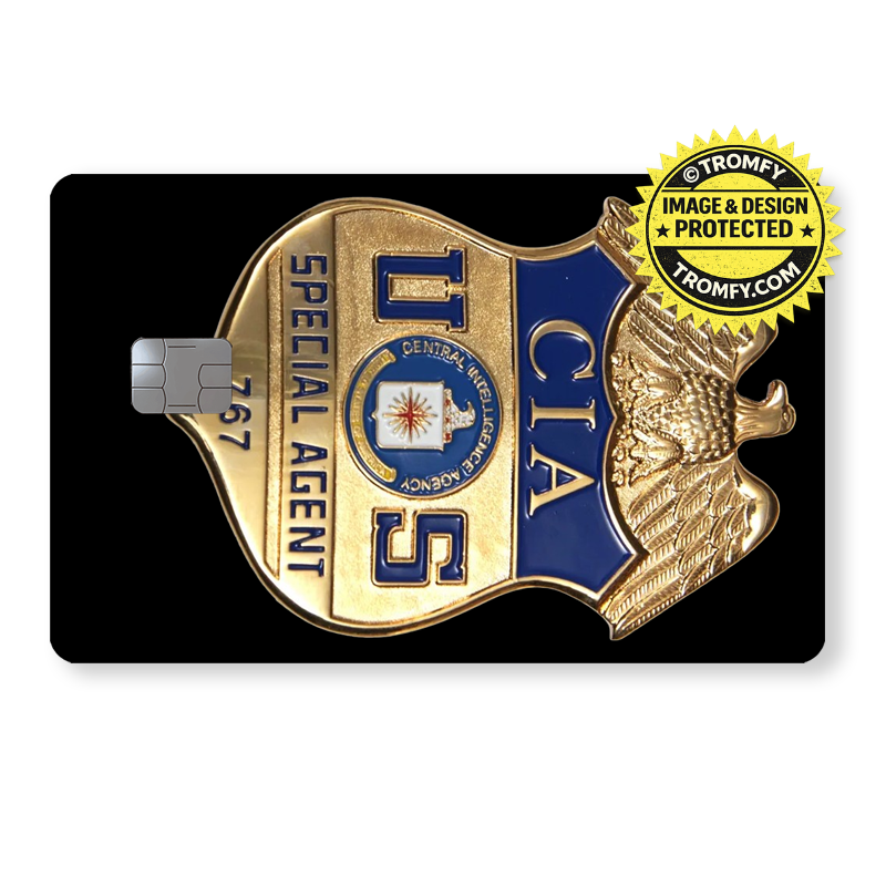 CIA ID Badge Funny Card Sticker – Debit & Credit Card Design