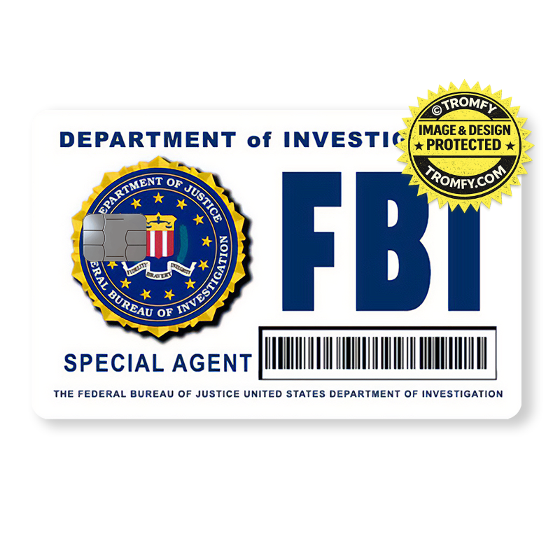 Funny FBI Card Sticker – ID Badge Bank Card Skin